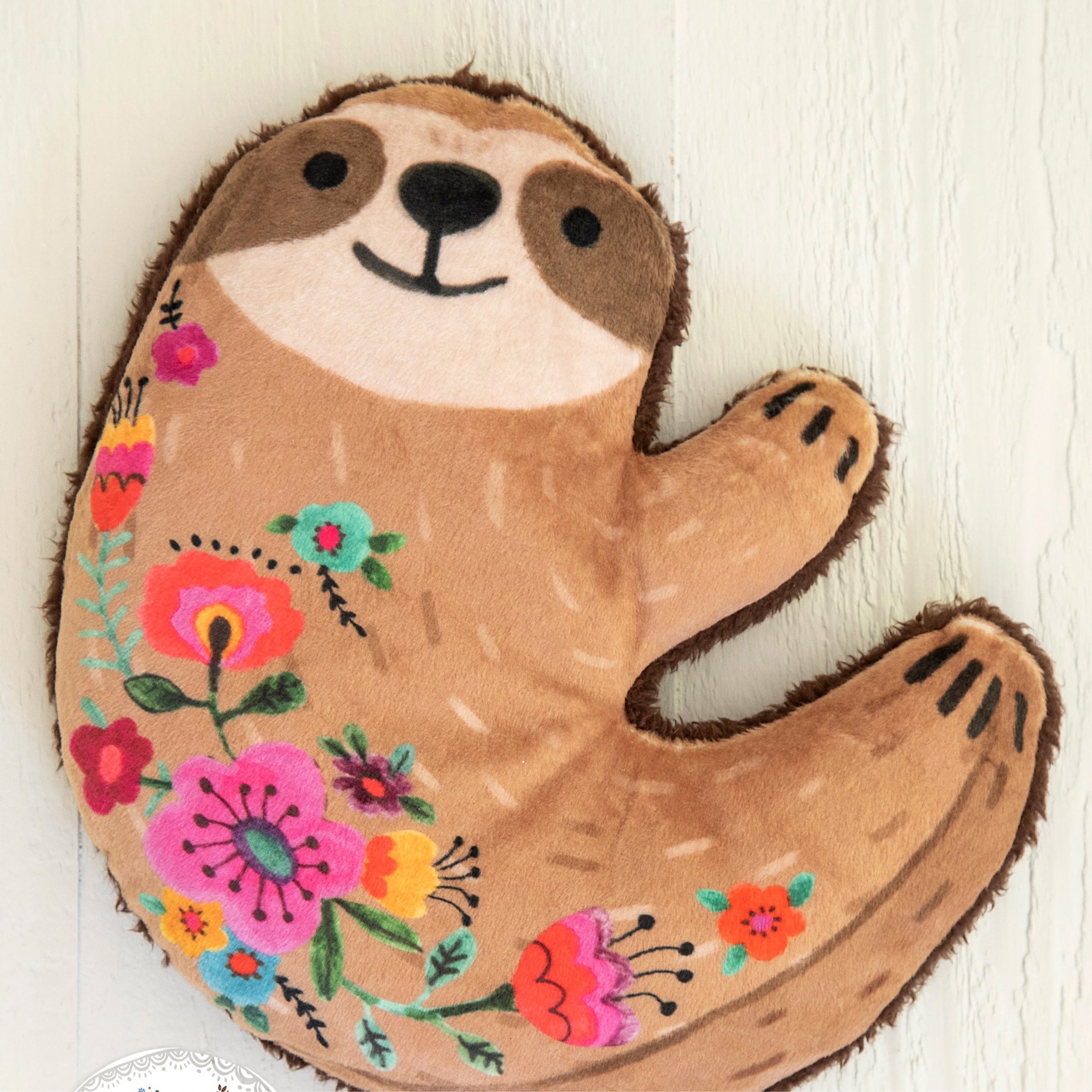 Sherpa Shaped Microwavable Heating Pad - Sloth | My Honeybee